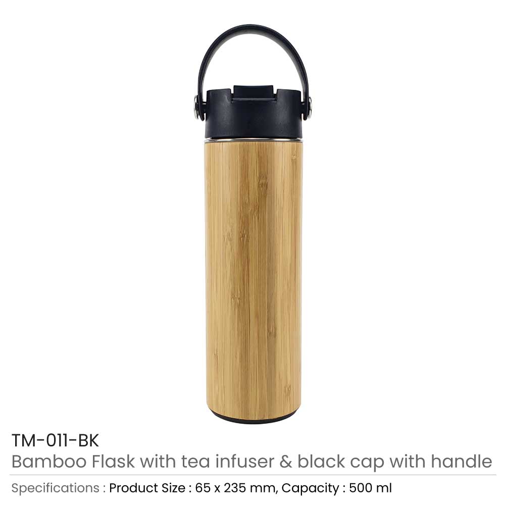 Bamboo Flask with Tea Infuser | Promotional Gifts, Customised Gifts ...